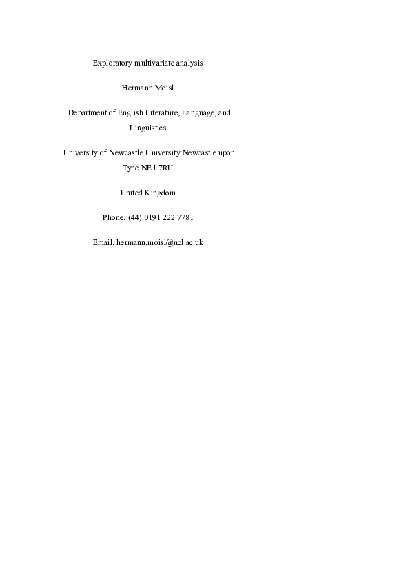 Doc Exploratory Multivariate Analysis