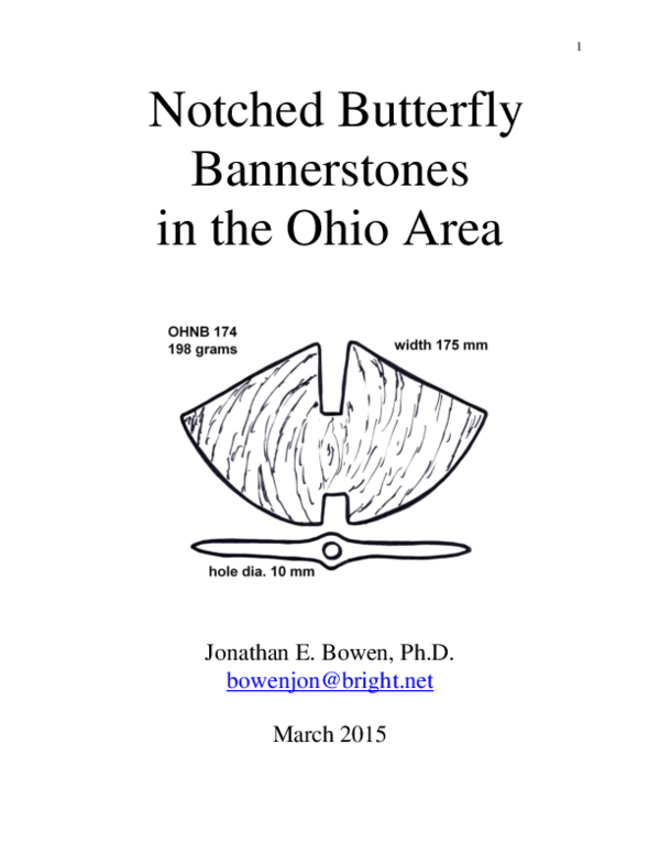 (PDF) Notched Butterfly Bannerstones in the Ohio Area