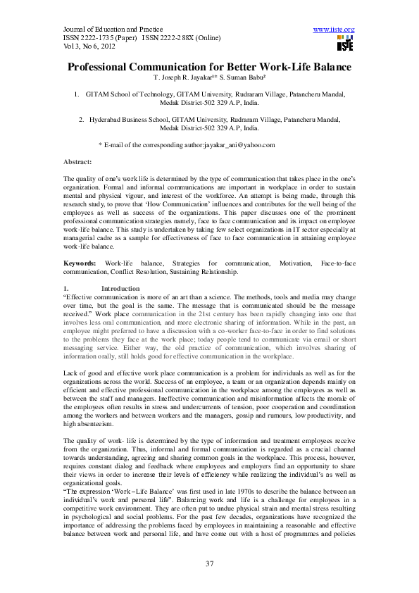 Professional Communication