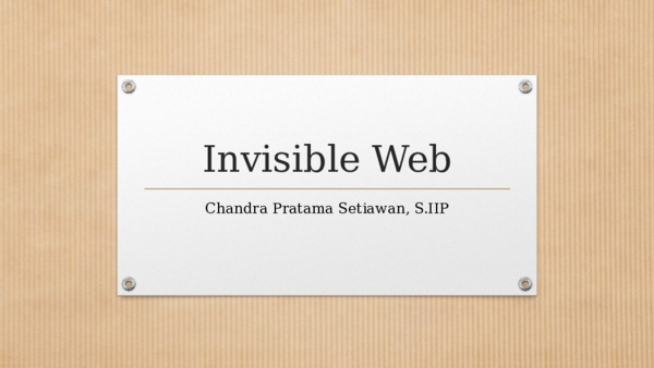 (PPT) The Invisible Web