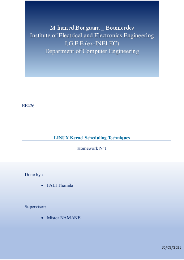 types of scheduling algorithms in linux