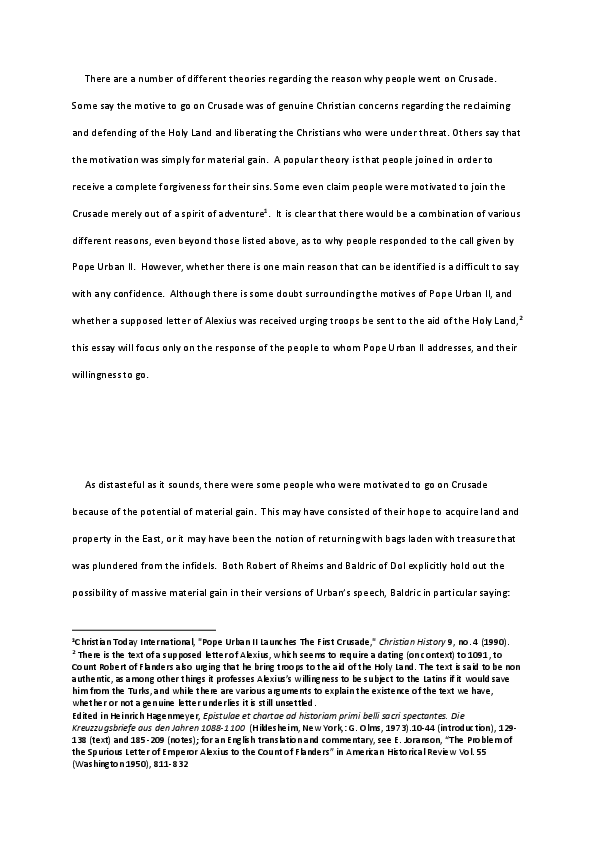 (PDF) Motivation For The Crusades | Davide Verlingieri - Academia.edu