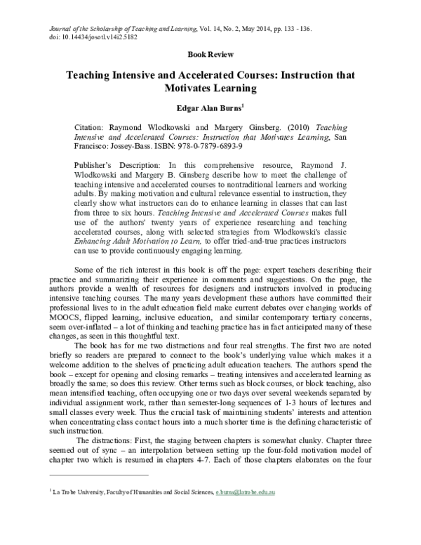 (PDF) Teaching intensive and accelerated courses: instruction that ...
