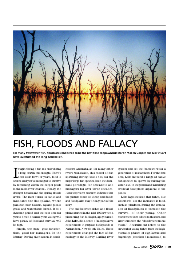 (PDF) FISH, FLOODS AND FALLACY