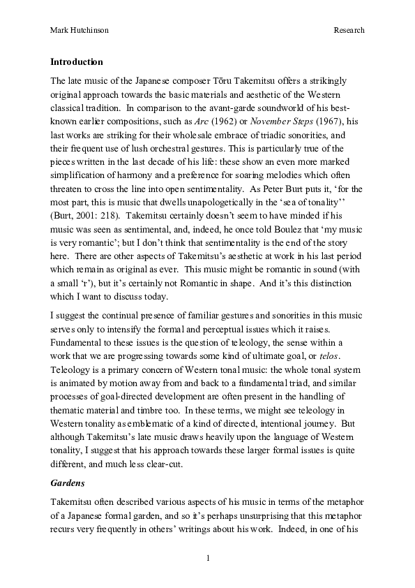 (PDF) Strolling through a formal garden: shape and teleology in Tōru ...