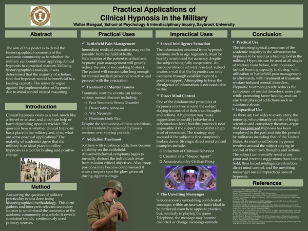 (PDF) Practical Applications of Hypnosis in the Military (CONFERENCE ...