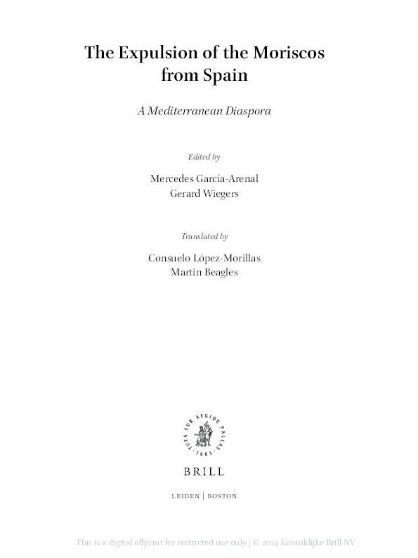 (PDF) The Religious Orders and the Expulsion of the Moriscos: Doctrinal ...