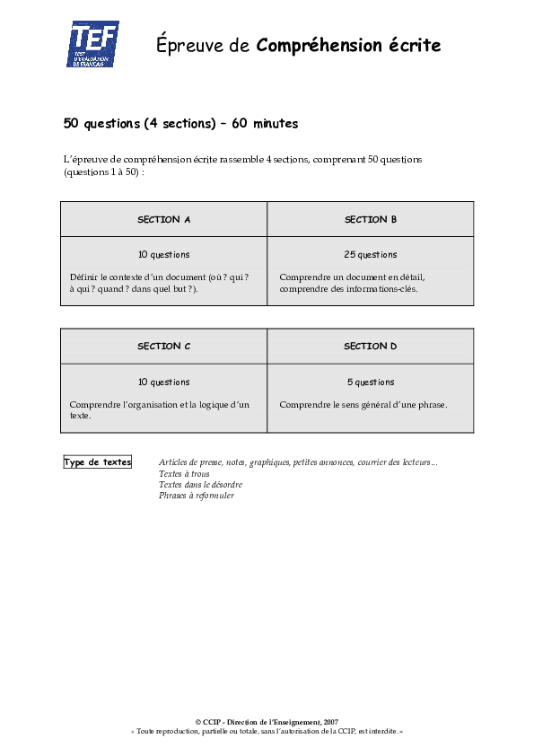(PDF) Comprehension ecrite