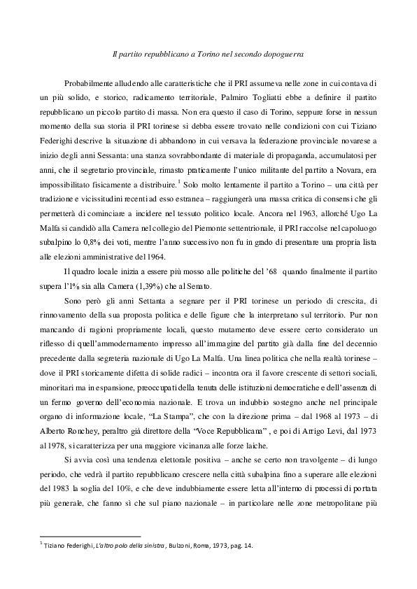 (PDF) Il partito repubblicano a Torino negli anni Settanta e Ottanta in «Annali della Fondazione ...