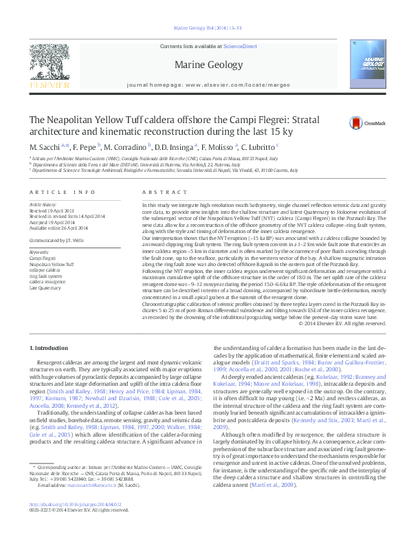 (PDF) The Neapolitan Yellow Tuff caldera offshore the Campi Flegrei ...