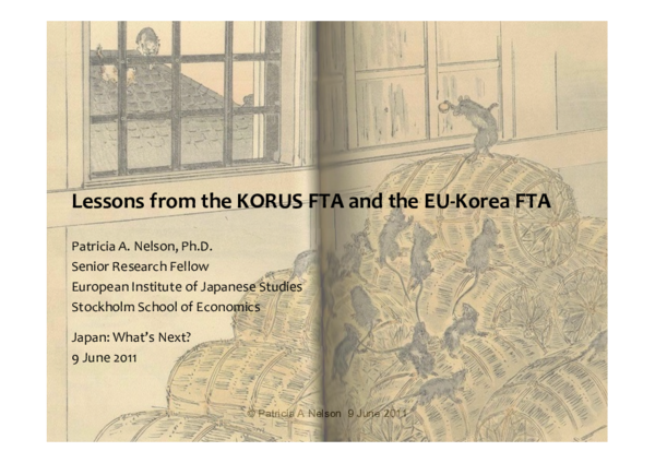 (PDF) Lessons from the KORUS FTA and the EU-Korea FTA