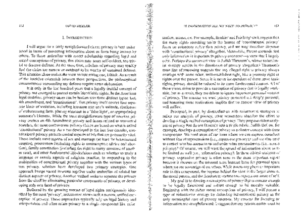 (PDF) Is Information All We Need To Protect?
