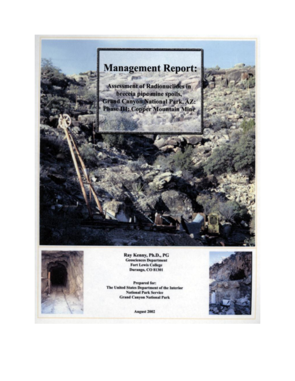 (PDF) NPS Management Report: Assessment of Radionuclides in breccia ...