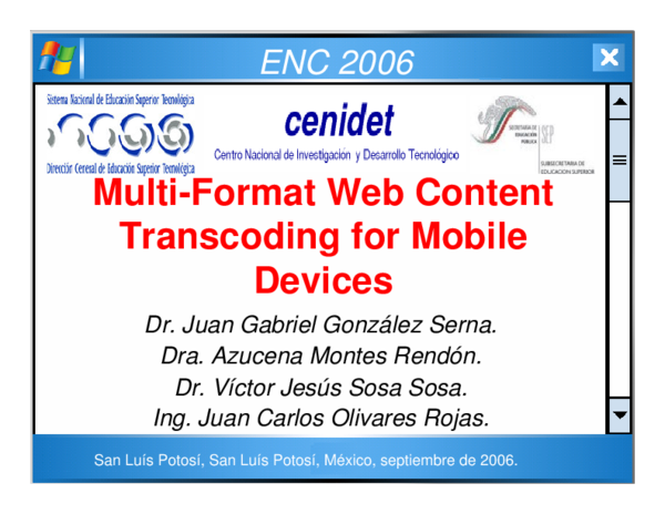 (PDF) Multi-Format Web Content Transcoding for Mobile Devices