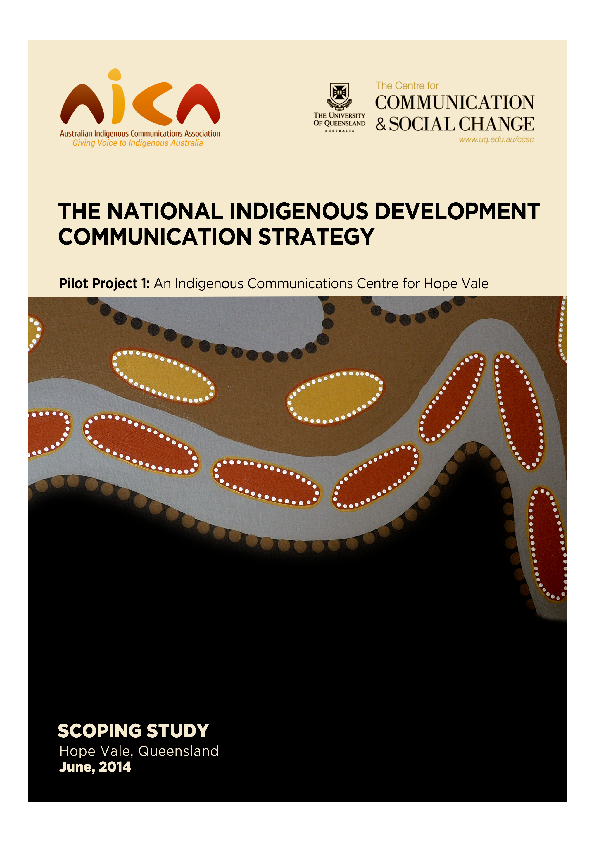 (PDF) National Indigenous Development Communication Strategy