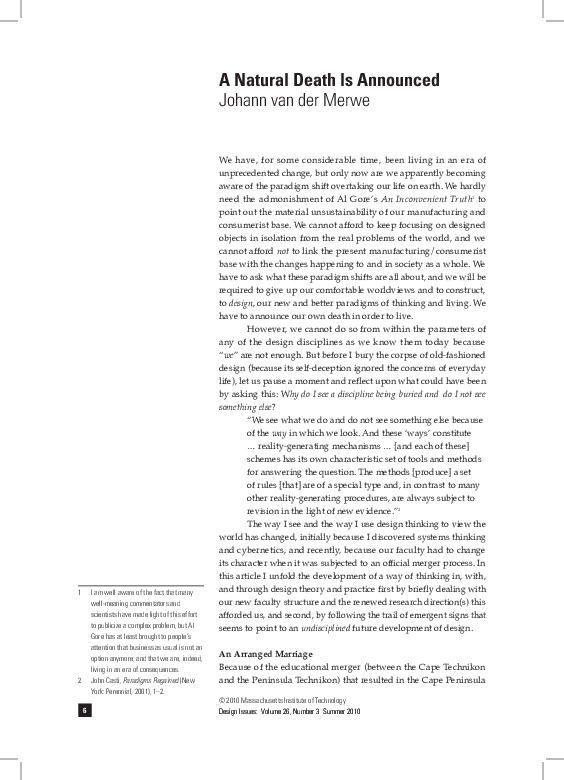 (PDF) A Natural Death Is Announced