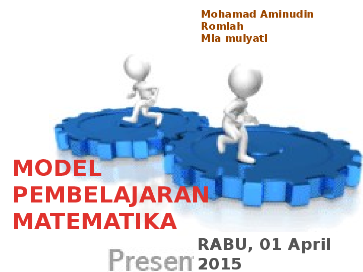 (PPT) model model pembelajaran matematika