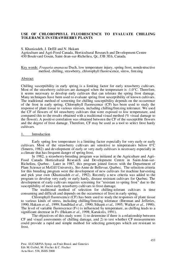 (PDF) ISHS Acta Horticulturae 538: Eucarpia symposium on Fruit Breeding and Genetics USE OF ...