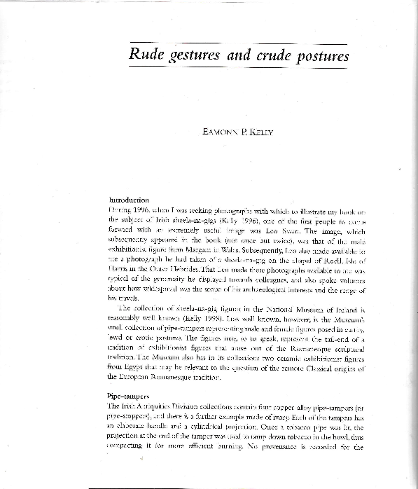 'Rude gestures and crude postures', Above and Beyond. Essays in memory ...