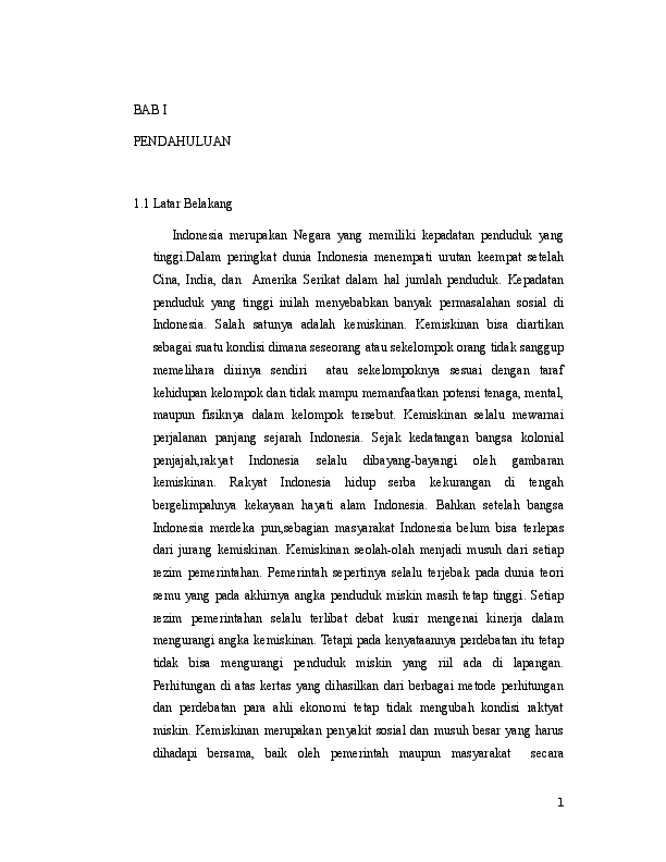 (DOC) KEMISKINAN DAN SOLUSI PENANGGULANGANNYA