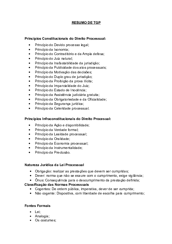 (DOC) RESUMO DE TGP