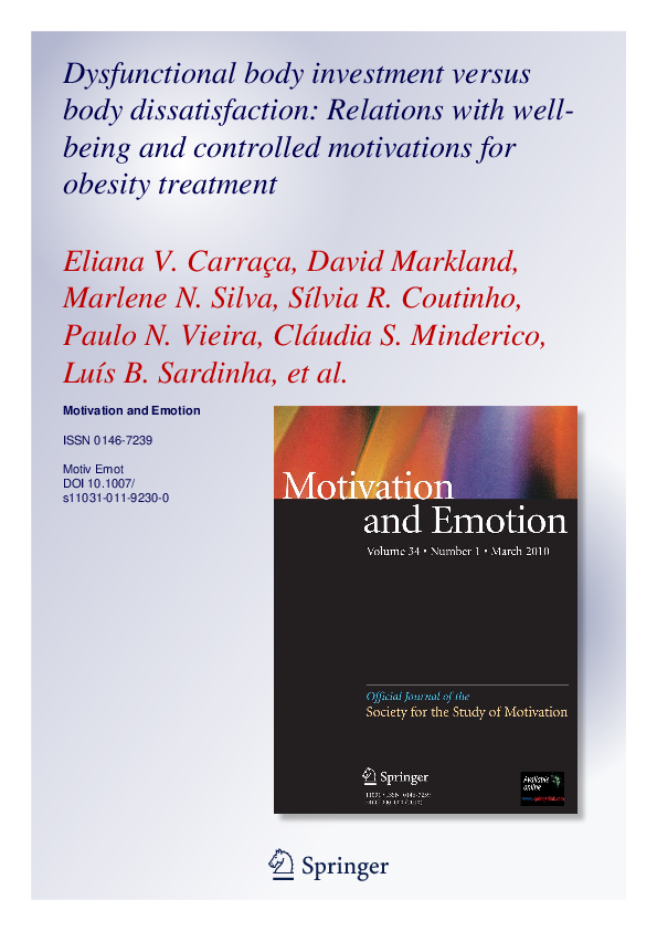 (PDF) Dysfunctional body investment versus body dissatisfaction ...