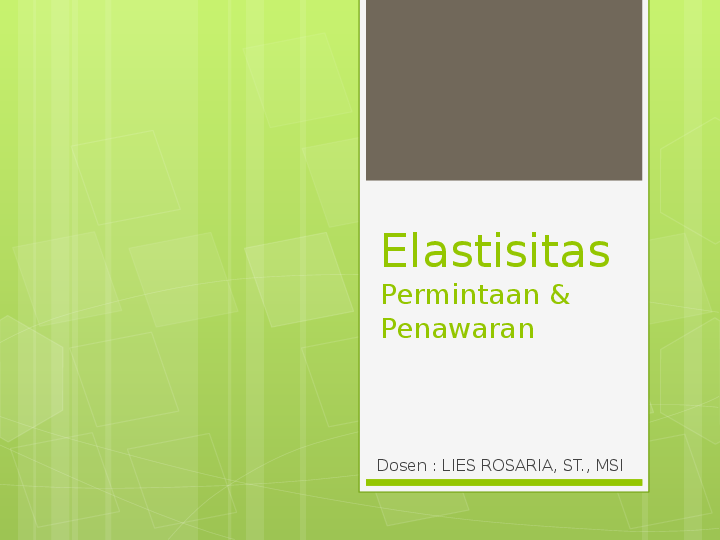 (PPT) Elastisitas