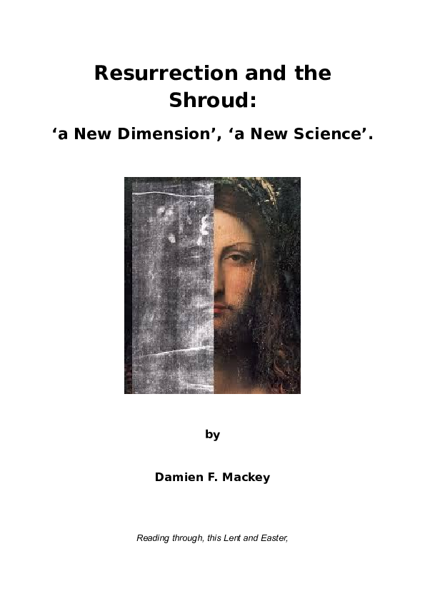 (DOC) Resurrection and the Shroud: ‘a New Dimension’, ‘a New Science’.