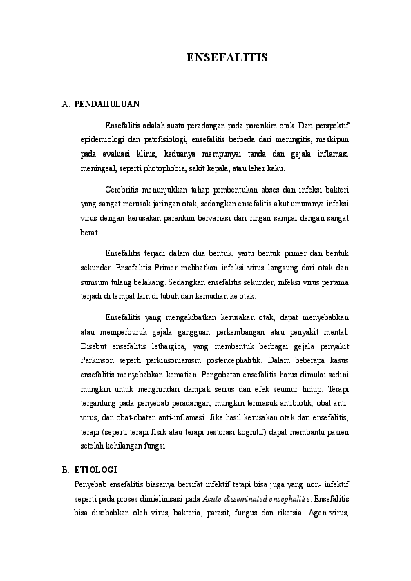 (DOC) Ensefalitis