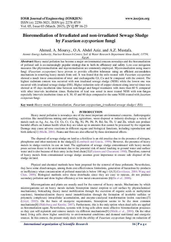 Pdf Iosr Journal Of Engineering Iosr Jen Volume 5 Issue 3 Version 1