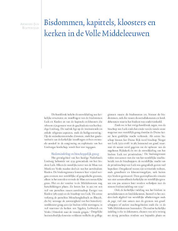 (PDF) ‘Bisdommen, kapittels, kloosters en kerken in de Volle ...