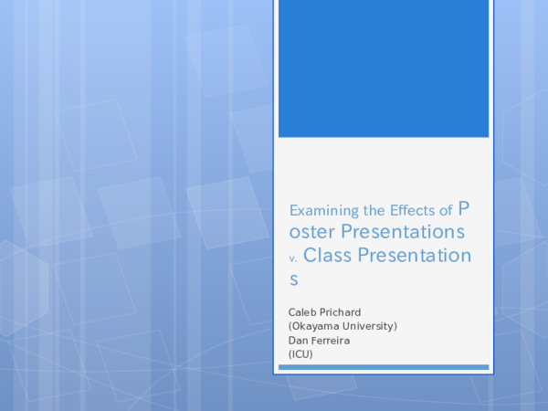 (PPT) Examining the Effects of Two Presentation Tasks (Co-Presented ...