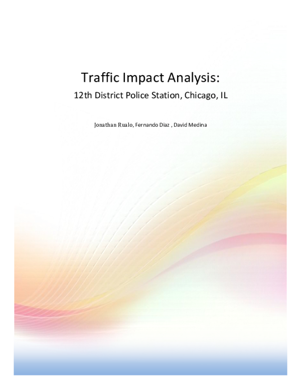 (PDF) Traffic Impact Study