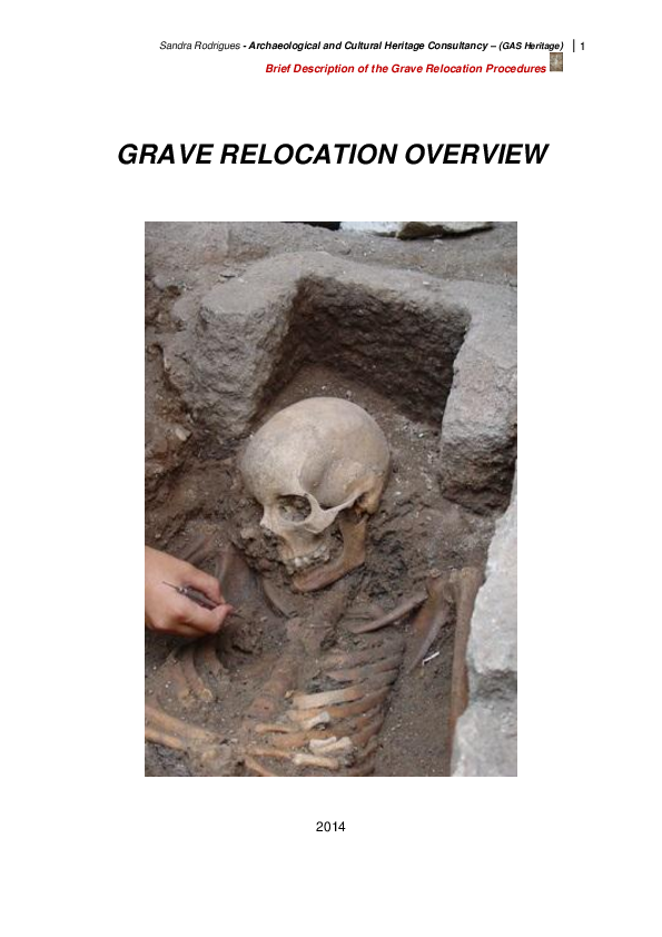 (PDF) Grave Relocation Procedures