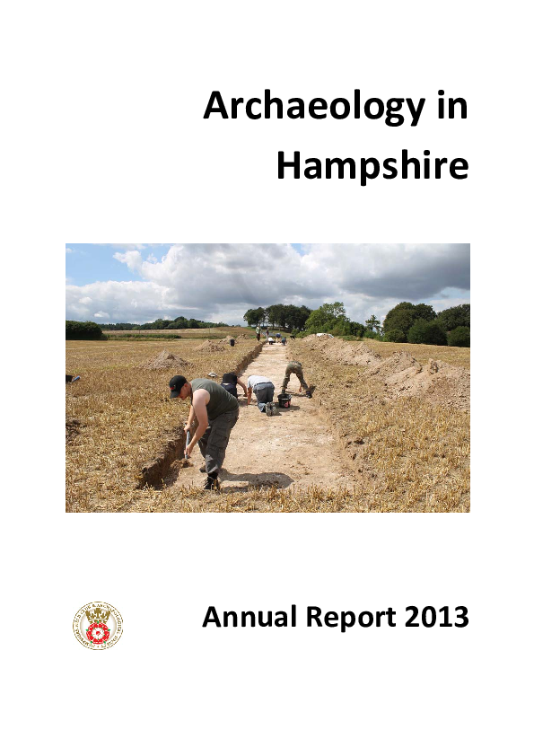 (PDF) Damerham Archaeology Project: New Discoveries. In Stoodley, N ...