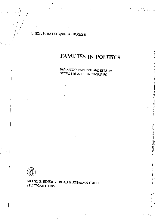 (PDF) Linda Schatkowski Schilcher: Families in politics: Damascene ...