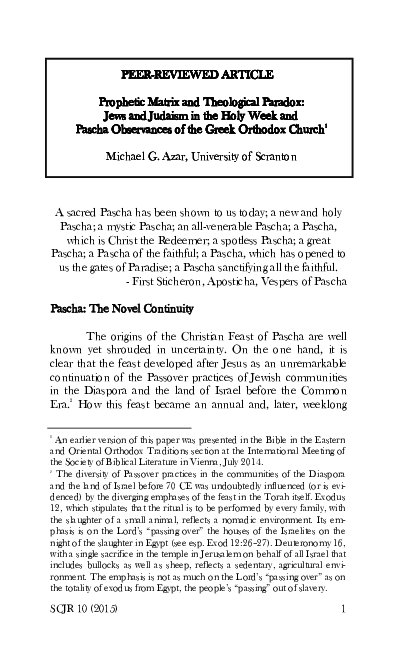 (PDF) Prophetic Matrix and Theological Paradox: Jews and Judaism in the ...