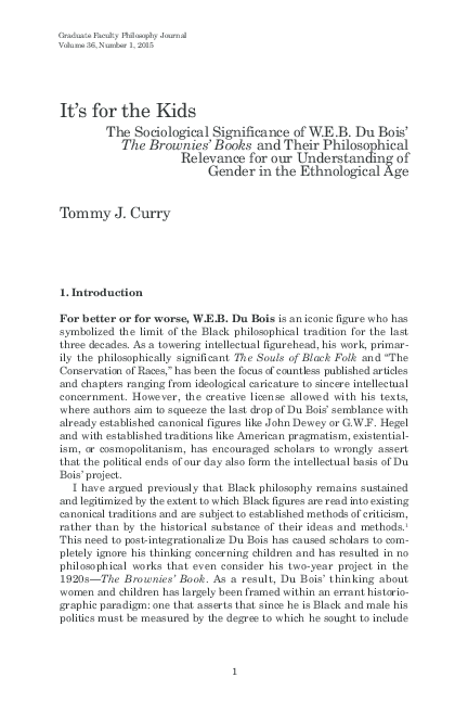 (PDF) W. E. B. Du Bois: The Damnation of Women | Jesse Zuba - Academia.edu