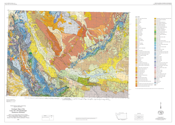 (PDF) Preliminary geologic map of the Lima 30'x60' Quadrangle ...