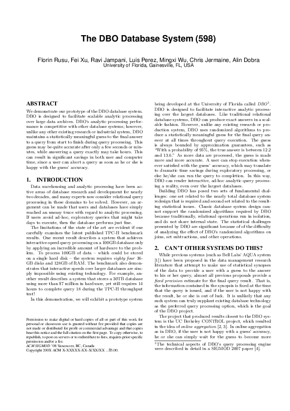 (PDF) The DBO Database System (598)