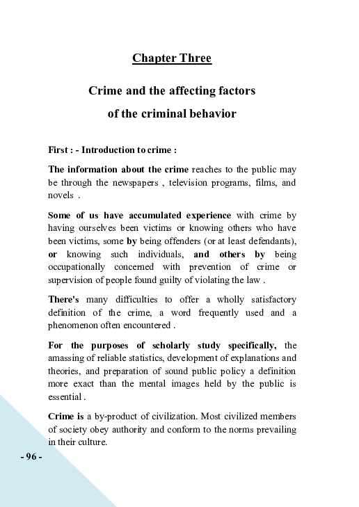 (PDF) Factors of the criminal behaviour