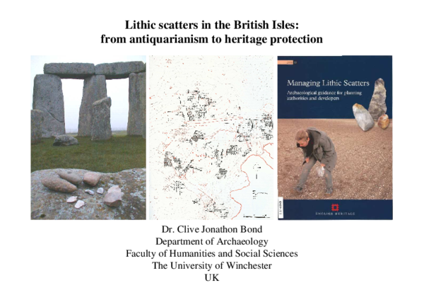 (PDF) Lithic scatters in the British Isles: from antiquarianism to ...