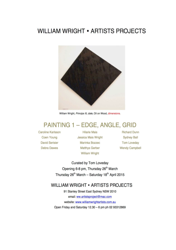 (PDF) Catalogue, Painting 1: Edge, Angle, Grid