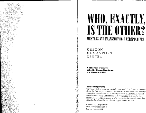 (PDF) "Alterity and Transcendence: Notes on Ethics, Literature, and ...
