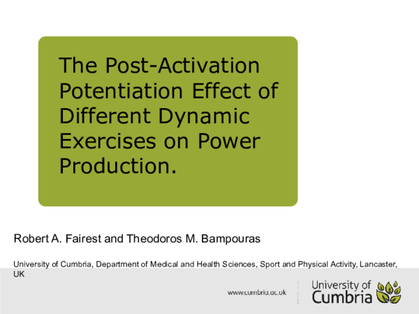 (PPT) Post Activation Potentiation Affects of Different Dynamic ...