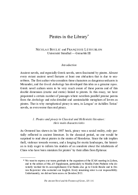 (PDF) The Pirates in the Library