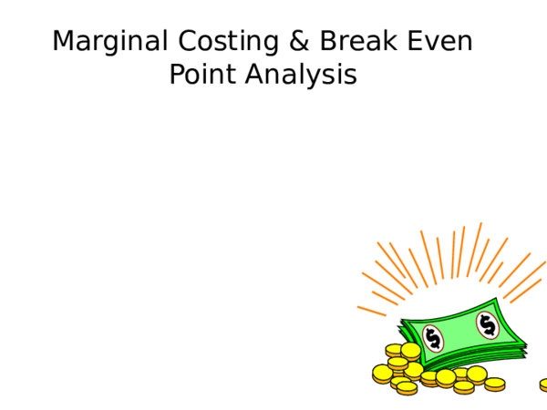 (PPT) 6 Marginal Costing & Break Even Point Analysis