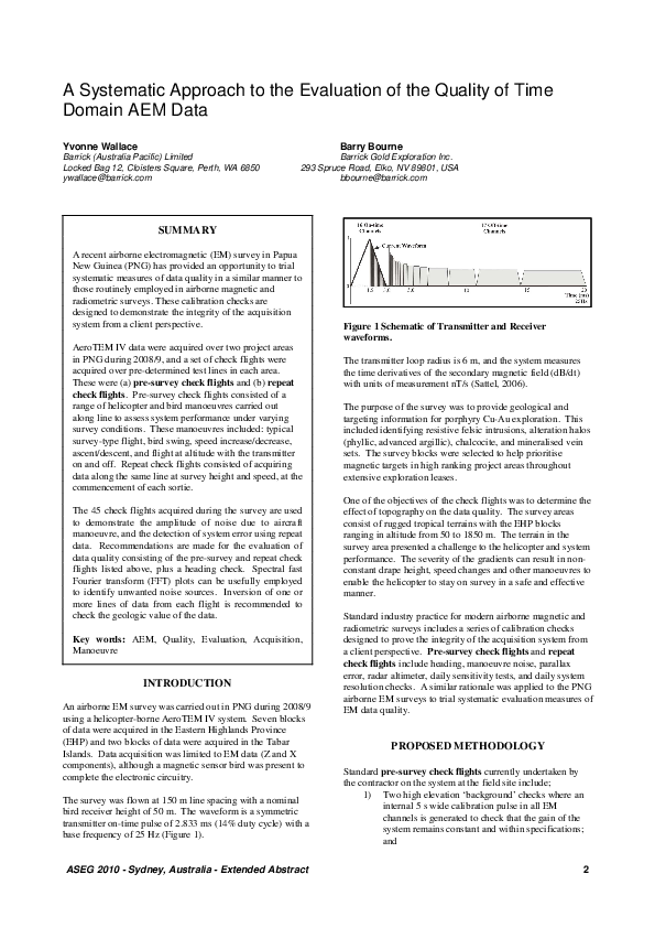 (PDF) A Systematic Approach to the Evaluation of the Quality of Time ...