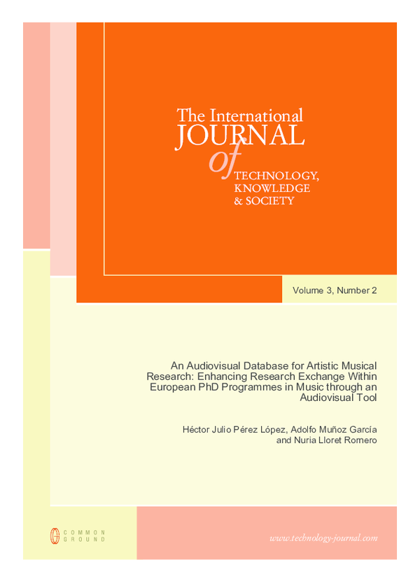 (PDF) An Audiovisual Database for Artistic Musical Research: Enhancing ...