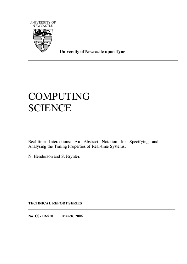 (PDF) Real-Time Interactions: An Abstract Notation for Real-Time Systems